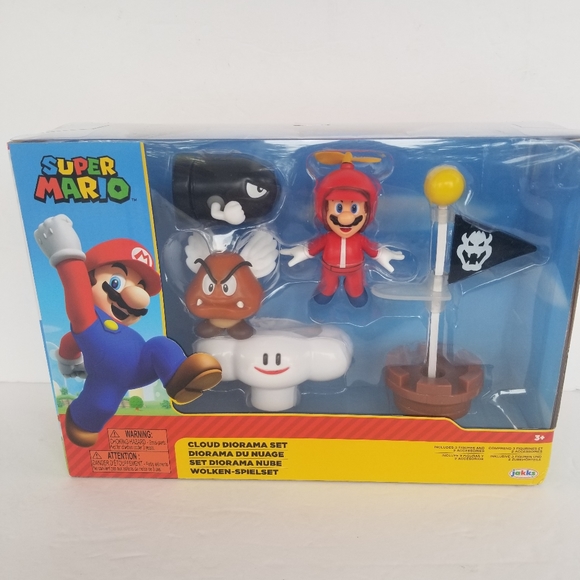 Jakks | Toys | Nintendo Super Mario Cloud Diorama Set Includes ...